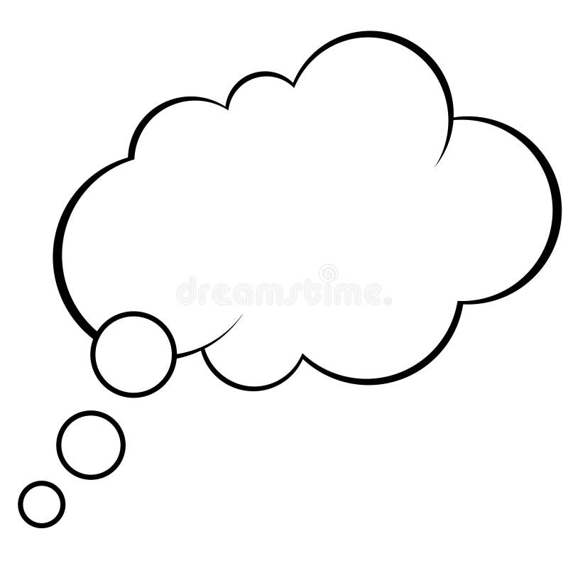 Bulle de pensée illustration stock. Illustration du forum - 8271280
