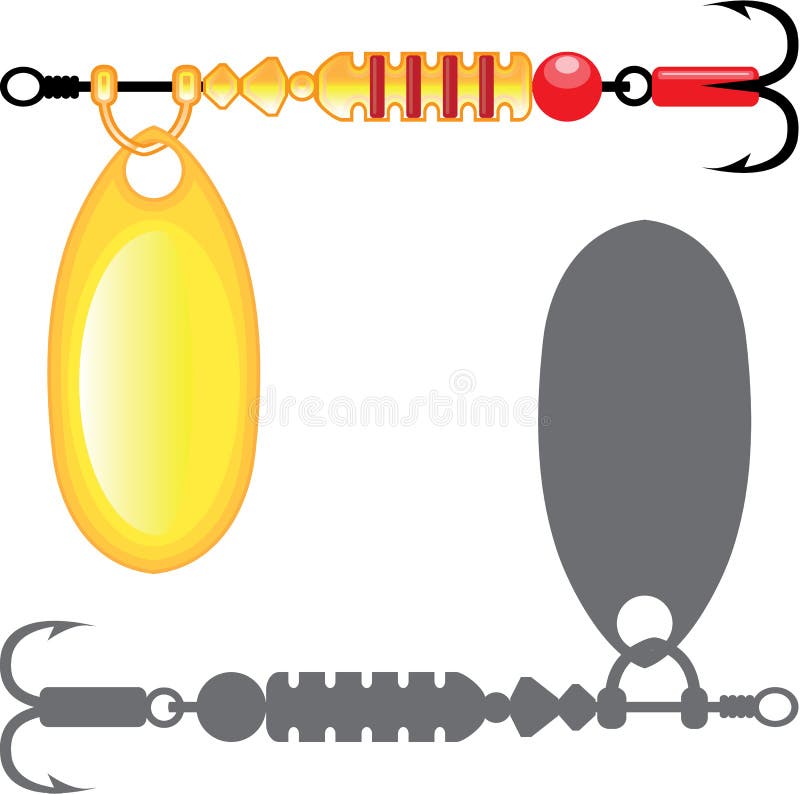 Vecteur D'or D'amorce De Fileur Illustration de Vecteur - Illustration ...