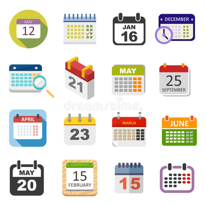 Vecteur D'icône De Calendrier Illustration de Vecteur - Illustration du ...