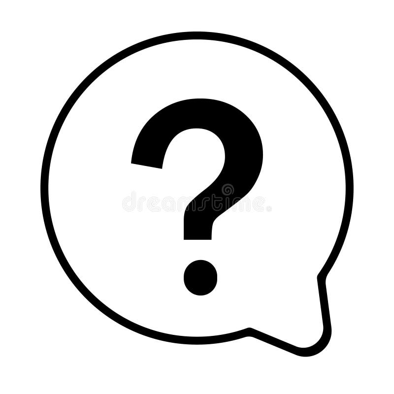 Symbole de question illustration de vecteur. Illustration du orange ...
