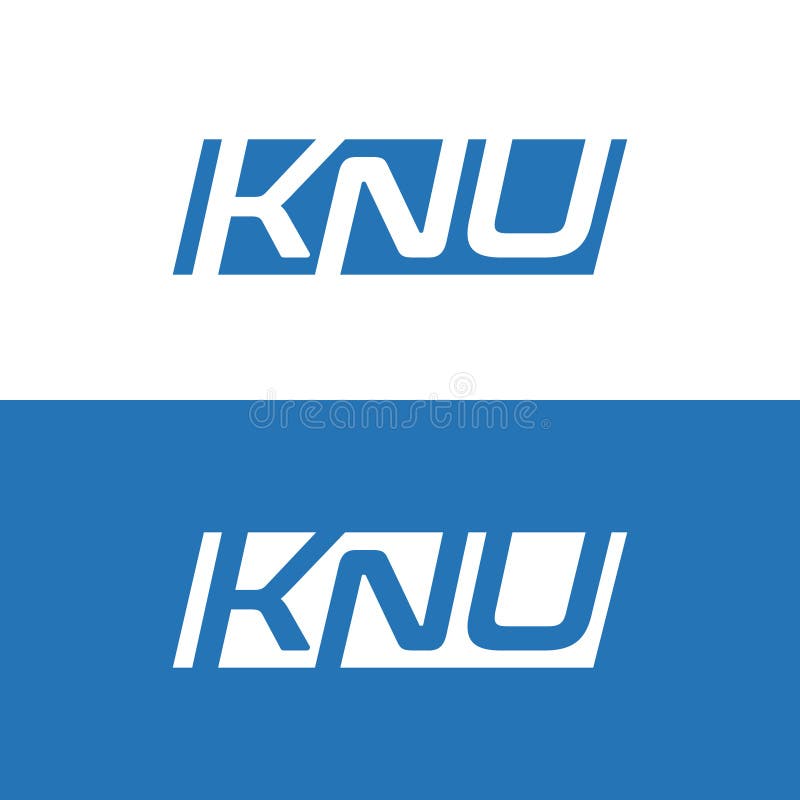 Vecteur De Conception De Logo De Lettre Knu Illustration de Vecteur ...