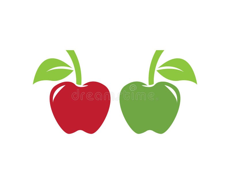 Calibre De Vecteur De Logo De Pomme De Fruit Illustration de Vecteur ...