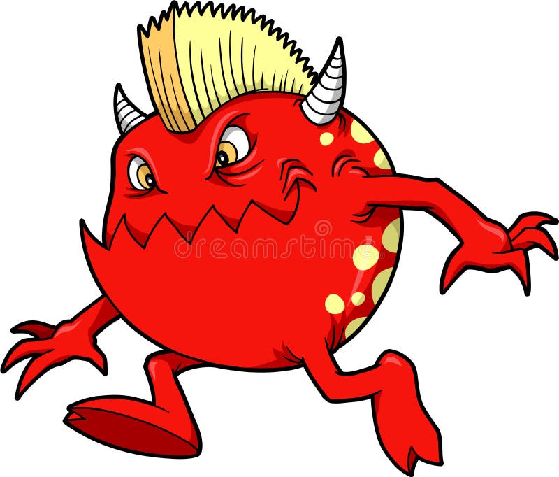 Vecteur De Diable De Monstre Illustration de Vecteur - Illustration du ...
