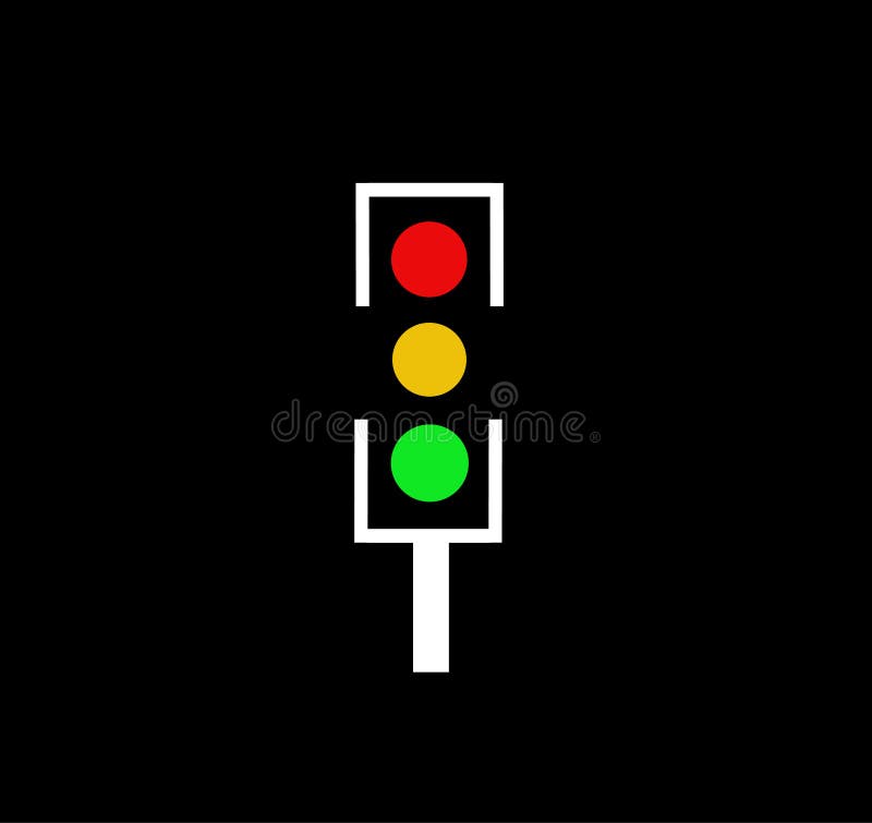 Vecteur De Feu De Signalisation Illustration de Vecteur - Illustration ...