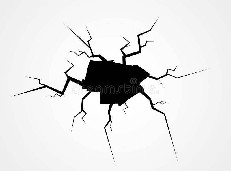 Vecteur de fissures illustration stock. Illustration du rupture - 40817883