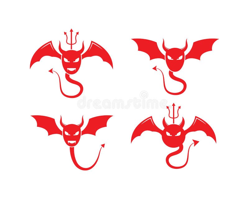 Vecteur de logo de diable illustration de vecteur. Illustration du ...