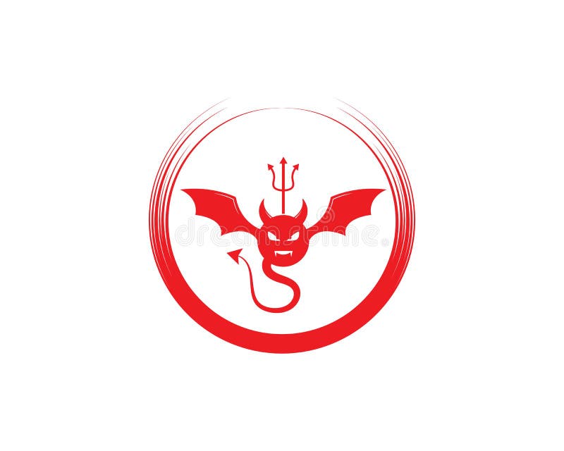 Logo vectoriel du diable illustration de vecteur. Illustration du ...