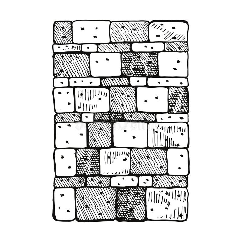 Vecteur De Mur En Pierre D'isolement Illustration de Vecteur ...