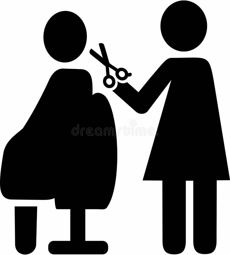 Vecteur De Pictogram De Coiffeur Illustration de Vecteur - Illustration ...