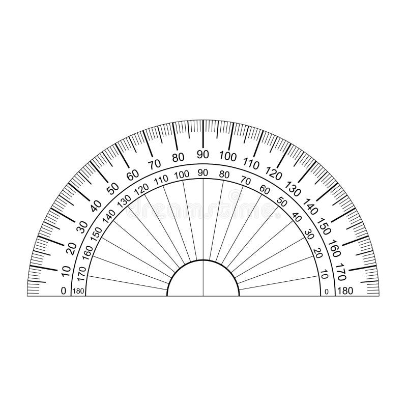 Vecteur de rapporteur illustration de vecteur. Illustration du fond ...