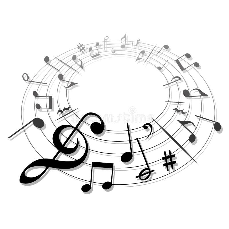 Vecteur De Signe De Musique Illustration de Vecteur - Illustration du ...