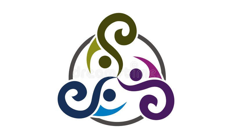 Synergie Logo Initial O illustration de vecteur. Illustration du ...