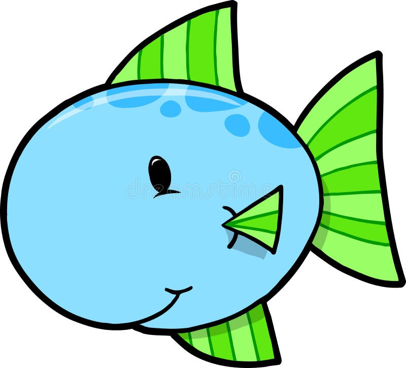Vecteur Mignon D'illustration De Poissons Illustration de Vecteur ...