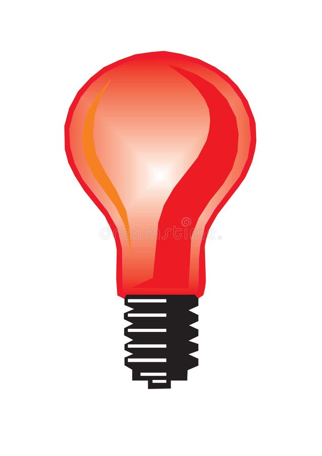 Vecteur Rougeoyant D'ampoule Illustration de Vecteur - Illustration du ...