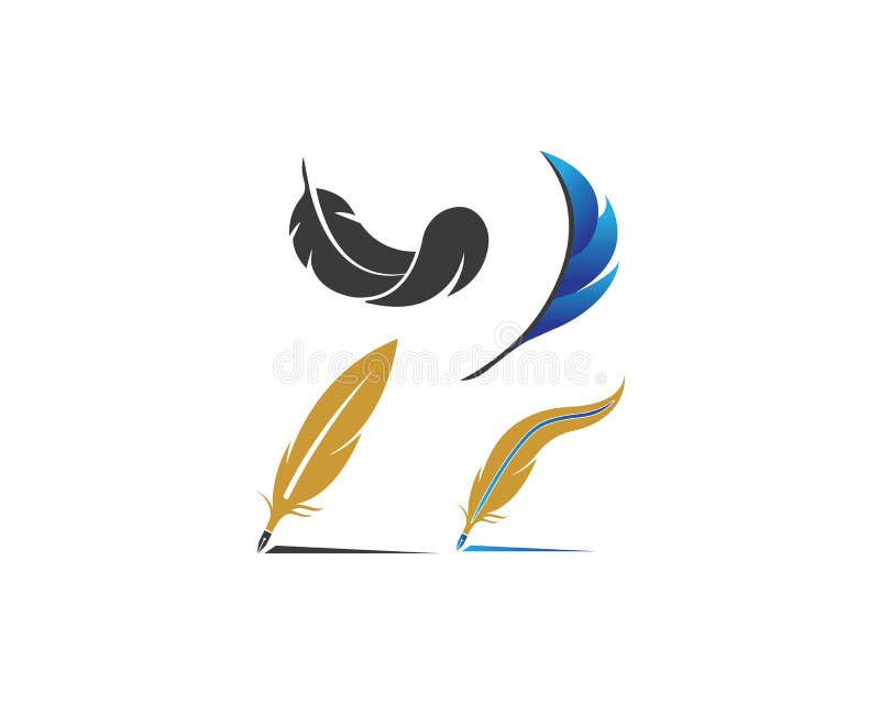 Ícone Da Pena Da Pena Illustrarion Do Vetor Ilustração do Vetor ...