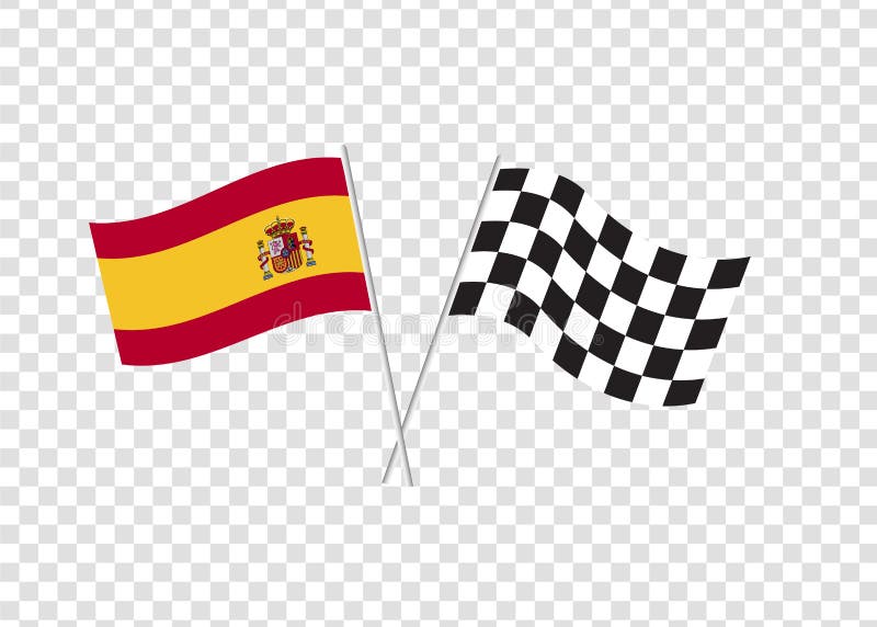 Spanish and Racing Flag. Graphics and Design Stock Vector ...
