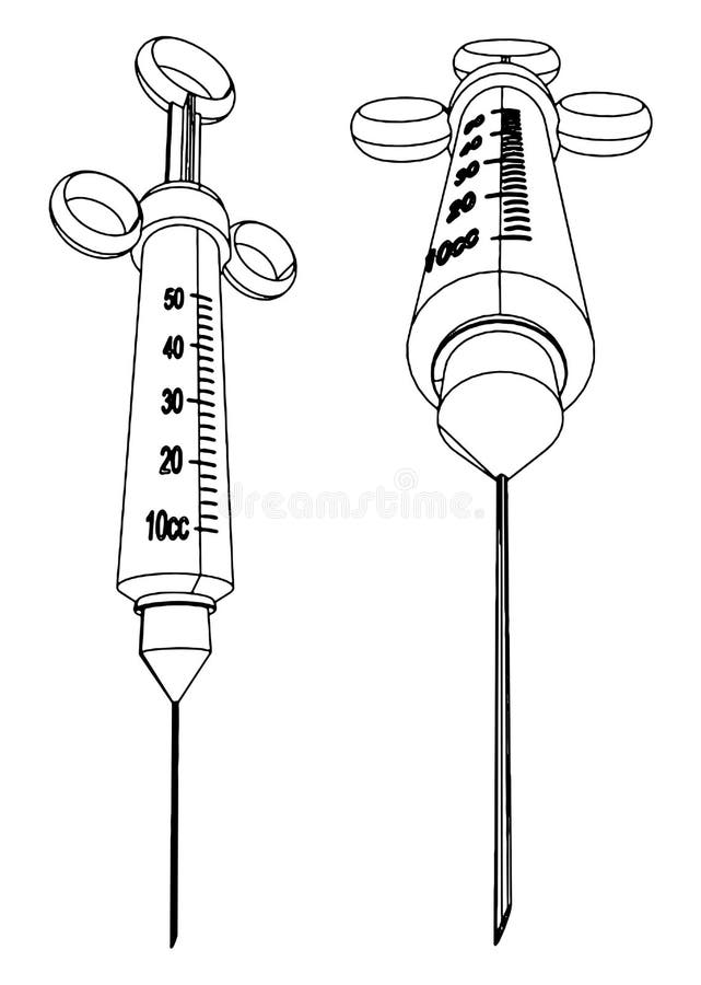 Vector 01 Van De Spuit Van De Injectie Vector Illustratie ...