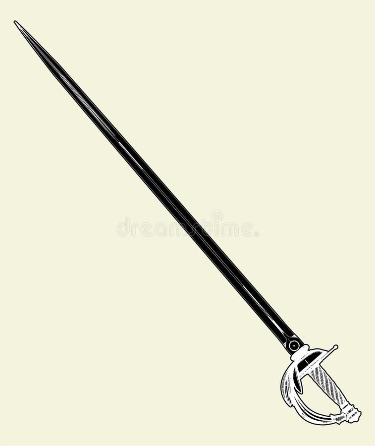 Vector 04 de la espada ilustración del vector. Ilustración de palacio ...