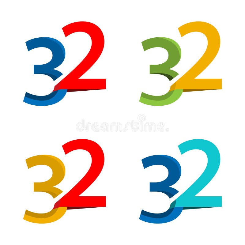 32 Stock Icon, Number 99. Flat Design Stock Vector - Illustration of ...