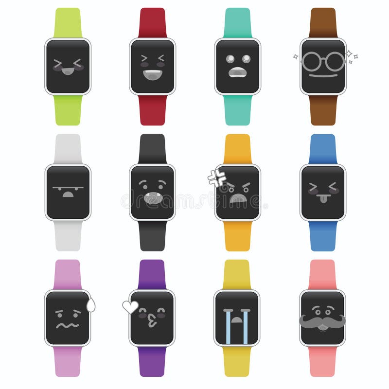 Emoticon Watch Stock Illustrations – 6,282 Emoticon Watch Stock ...