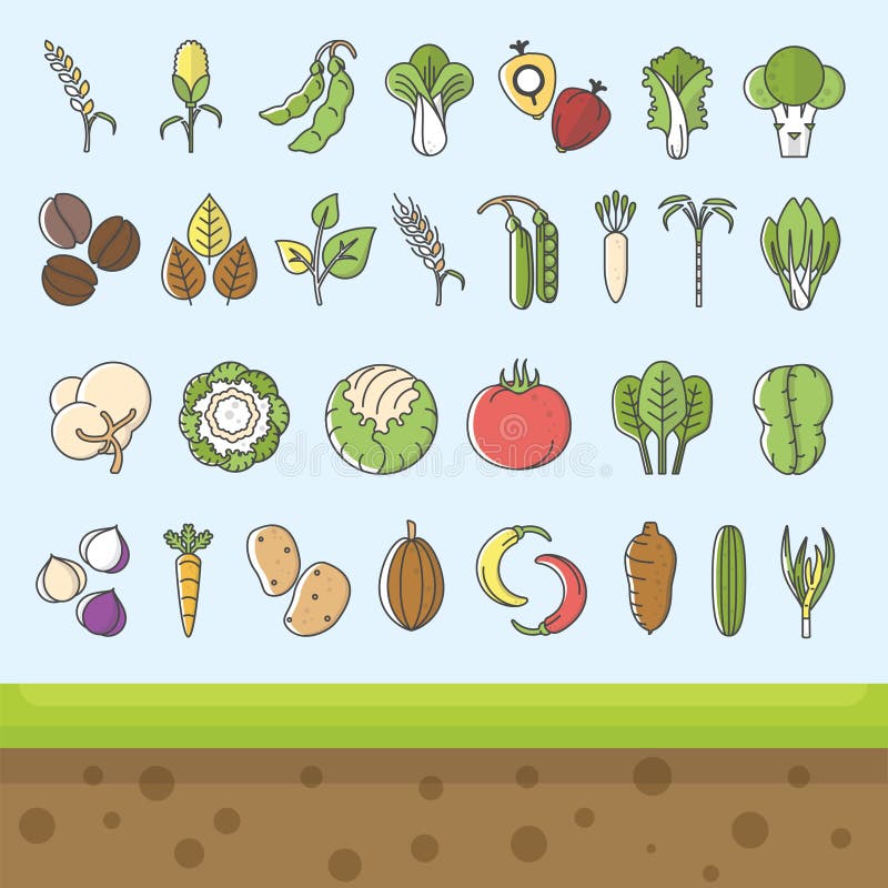 Commodity icon stock vector. Illustration of icon, leek - 179436285