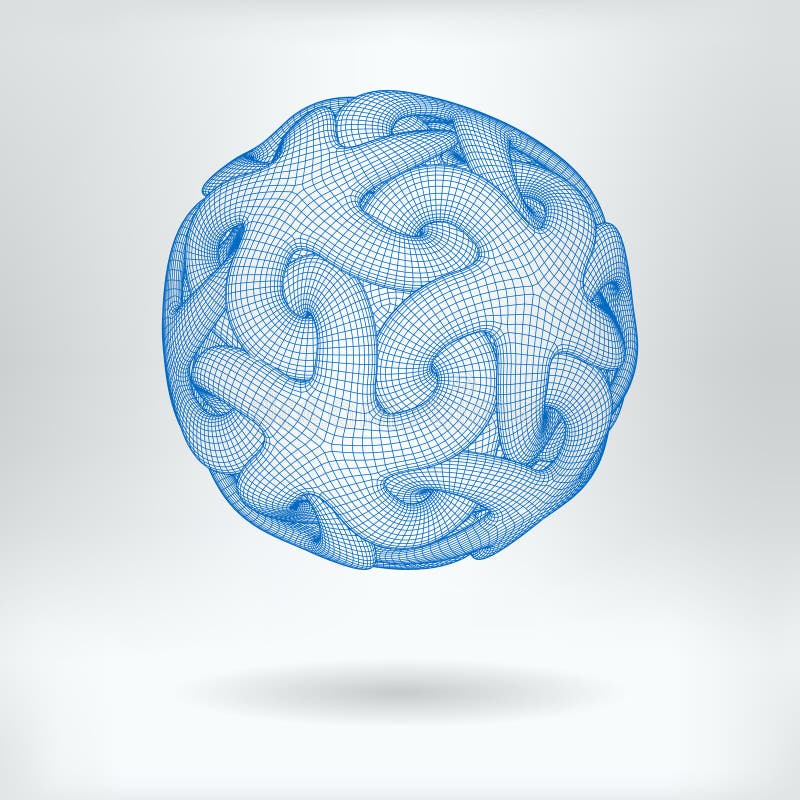 Vector 3D Mesh Stellar Amazing Dodecahedron Ball Concept Sign Stock ...