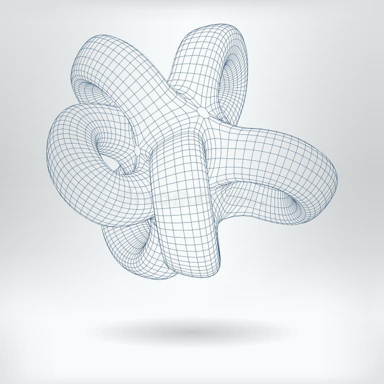 Vector 3D Model Lobachevsky Geometry Concept Icon Stock Vector ...