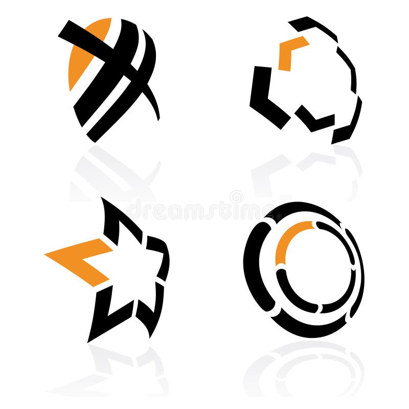 Vector 3D symbols stock vector. Illustration of simplicity - 15831541