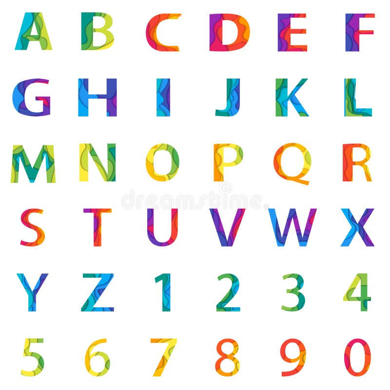 Vector abstract alphabet stock illustration. Illustration of digital ...