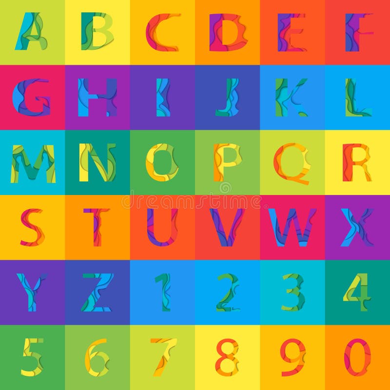 Vector abstract alphabet stock illustration. Illustration of letter ...