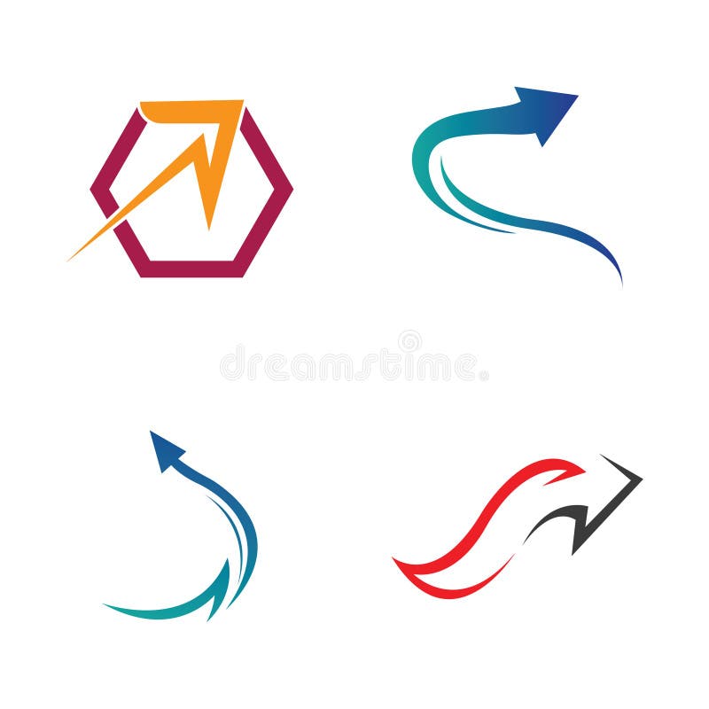 Vector Abstract Arrow Logo, Icon Isolated. Point Logo, Web Abstract ...