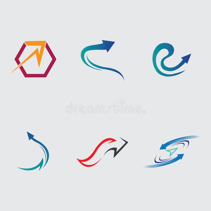 Vector Abstract Arrow Logo, Icon Isolated. Point Logo, Web Abstract ...