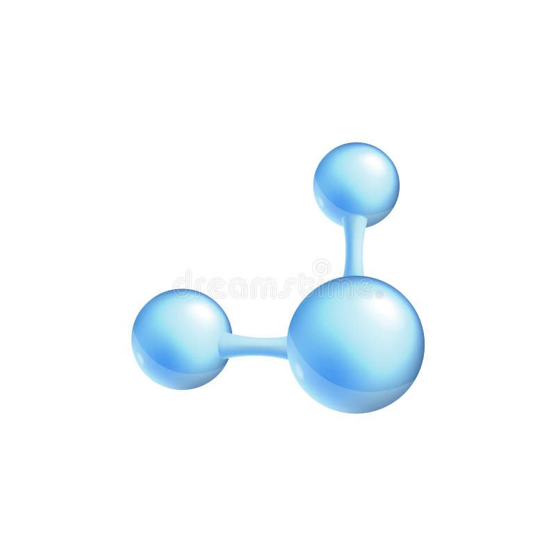 DNA Molecule on Blue Abstract Background. Stock Illustration ...