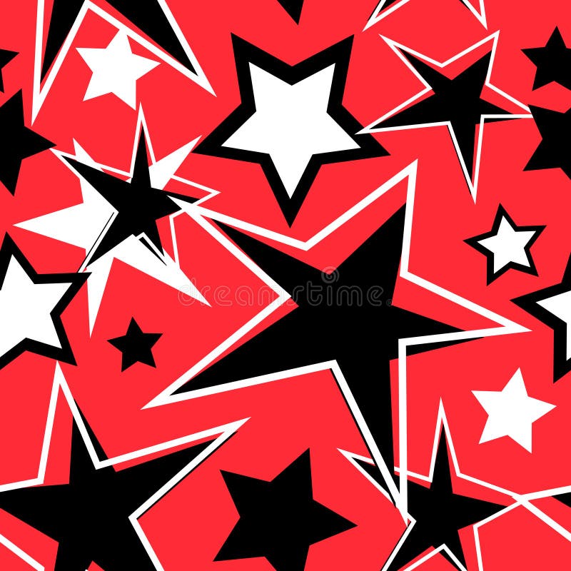 Vector Abstract Avant-garde Background of Stars Stock Illustration ...