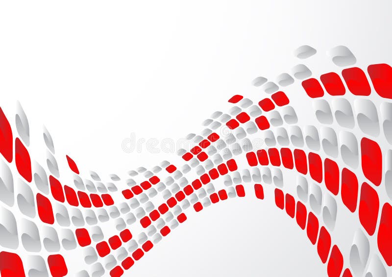 Digital Red Square Background Stock Vector - Illustration of ...