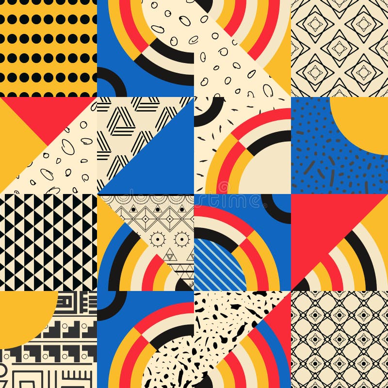 Bauhaus background vector stock vector. Illustration of abstract - 95188974