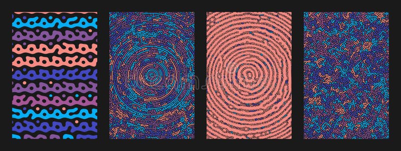 Vector Abstract Background Bio Diffusion Geometric Coral Stock Image