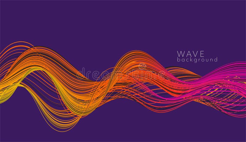 Vector Abstract Background with Color Abstract Wave Stock Vector ...