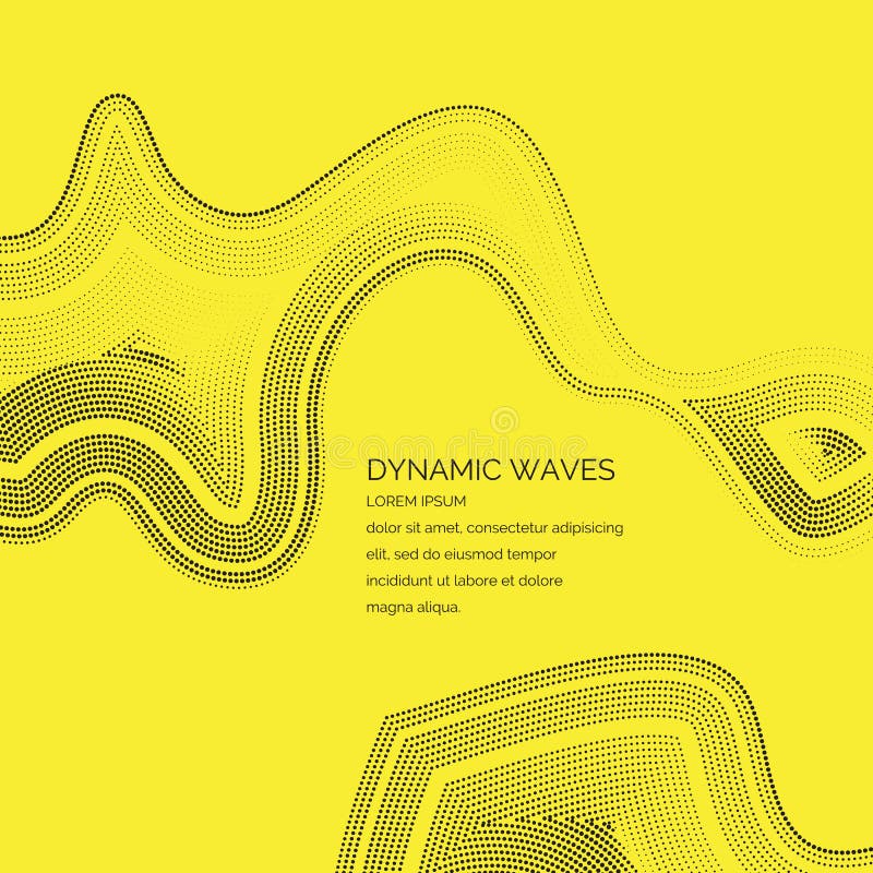 Vector Abstract Background with a Colored Dynamic Waves, Line and ...