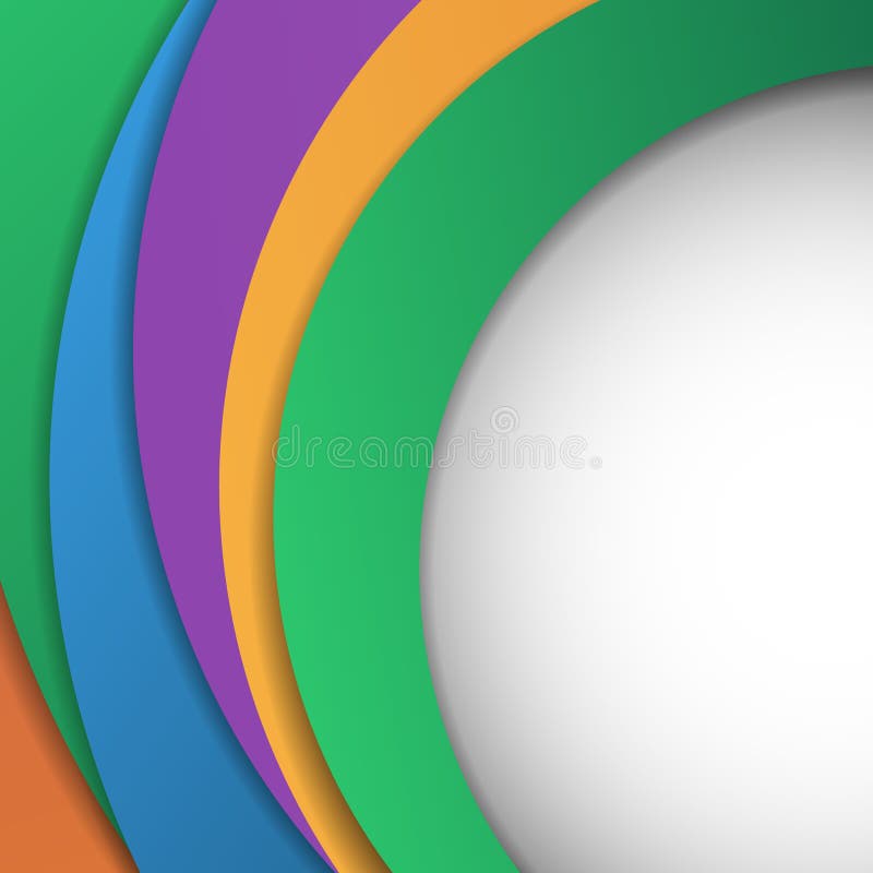 Vector Abstract Background with Colorful Layers Stock Vector ...
