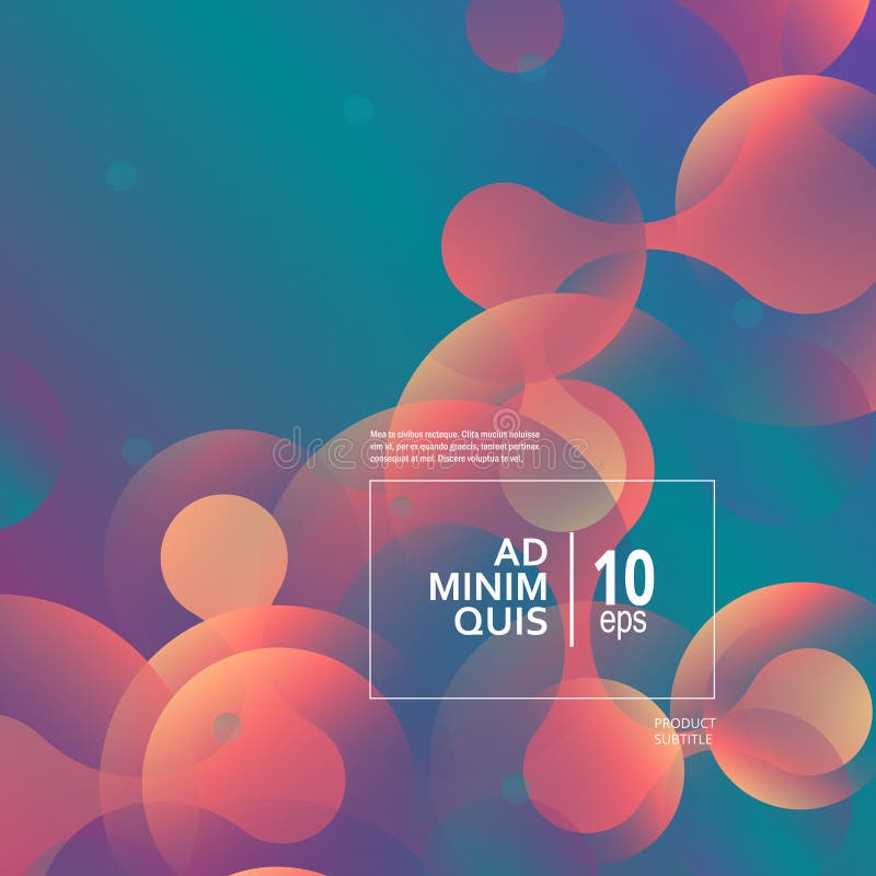 Vector Abstract Background with Connect Circles and Circles Shadows ...