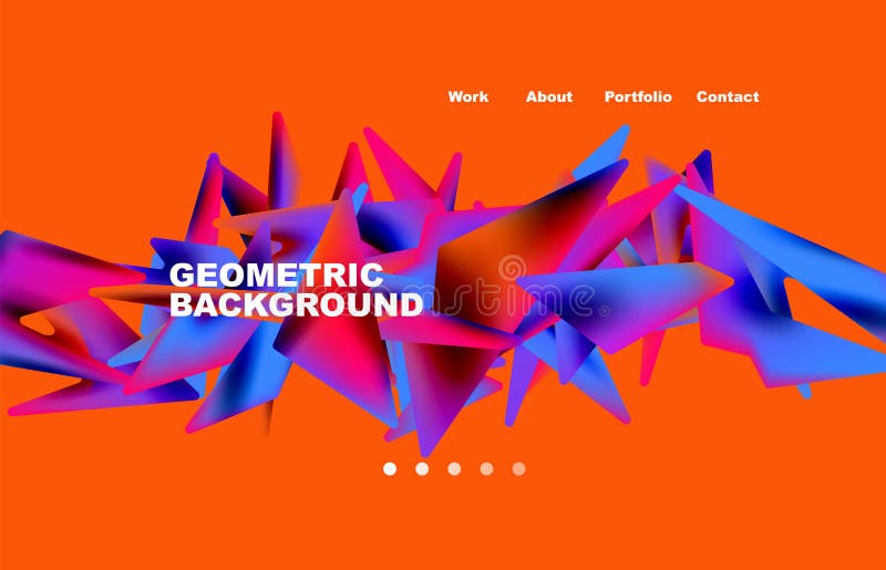 Vector Abstract Background Creative Geometric Elements Stock Vector ...