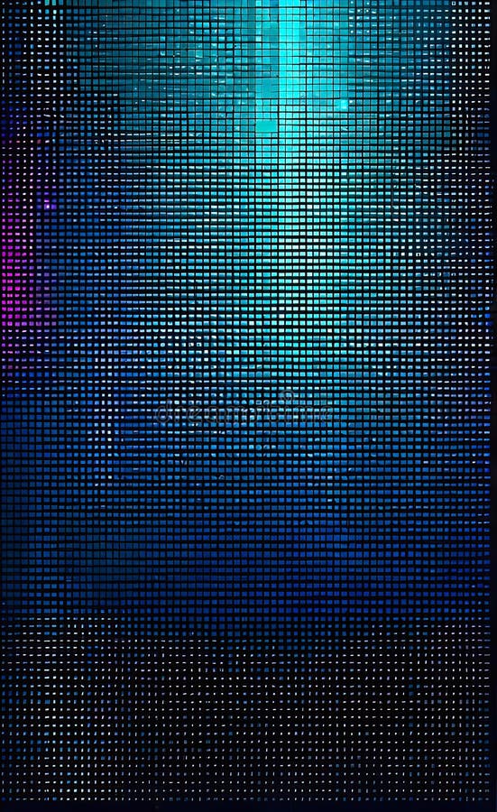 Vector Abstract Background, Digital Glowing Square Pixels for ...