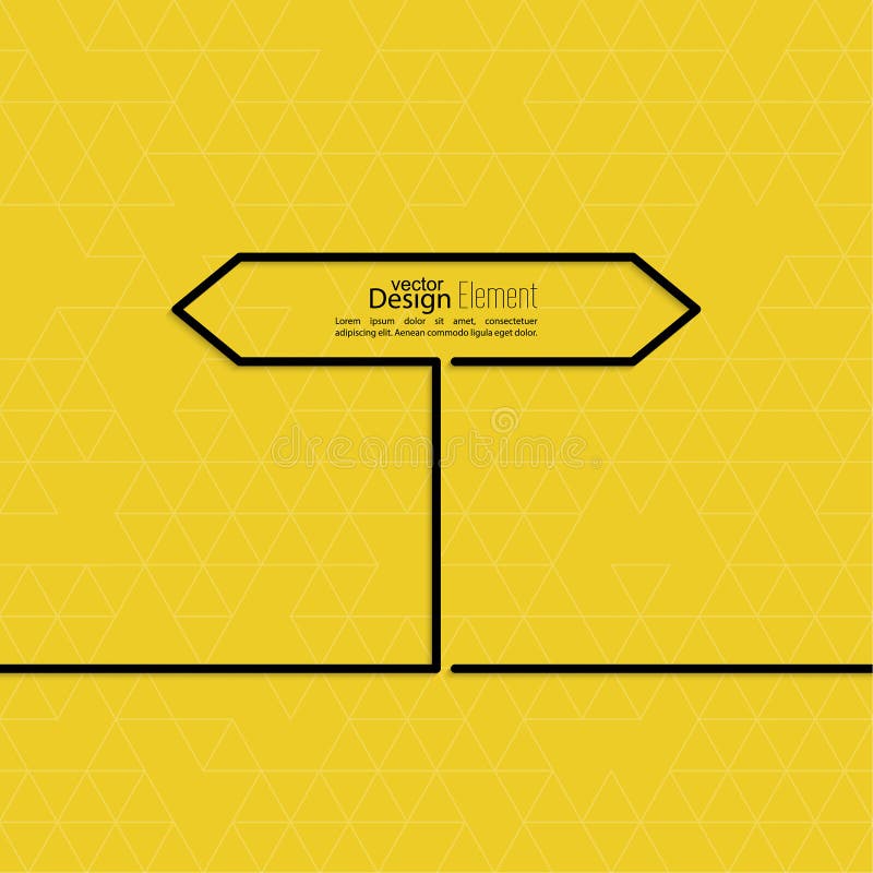 Vector Abstract Background with Direction Stock Vector - Illustration ...