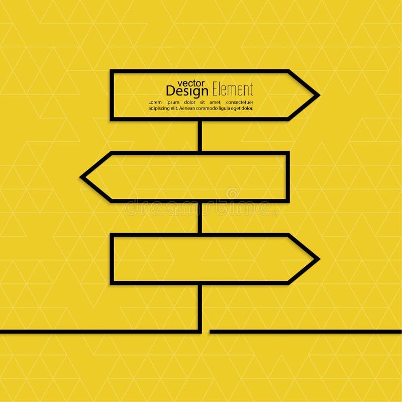 Vector Abstract Background with Direction Stock Vector - Illustration ...