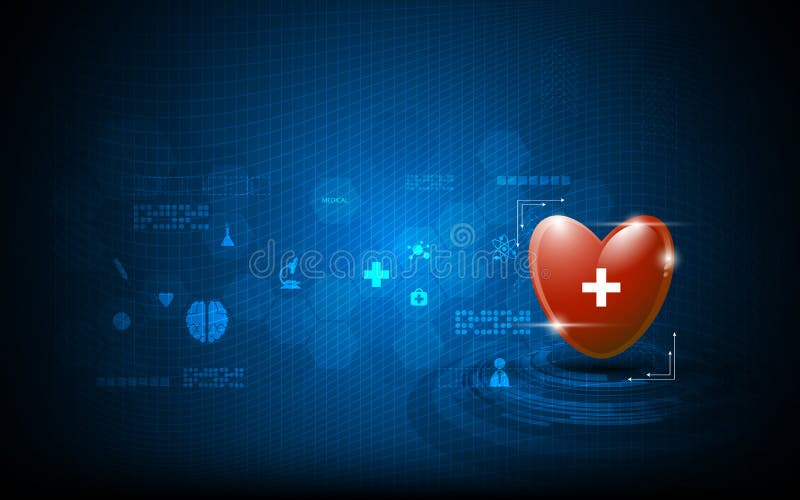 Vector Abstract Background Health Care Tech Innovation Concept Stock ...