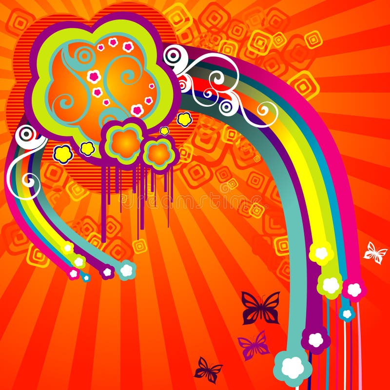 Psychedelic Music Note Vector Illustration Stock Vector - Illustration ...