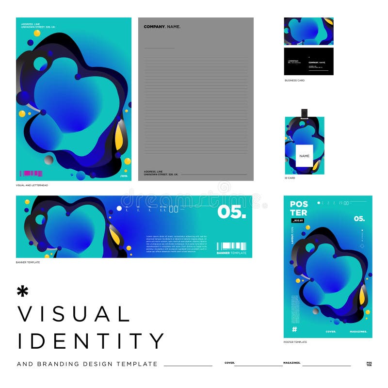 Vector Abstract Background Illustration Visual Identity Brand Template ...