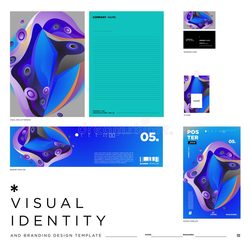 Vector Abstract Background Illustration Visual Identity Brand Template ...