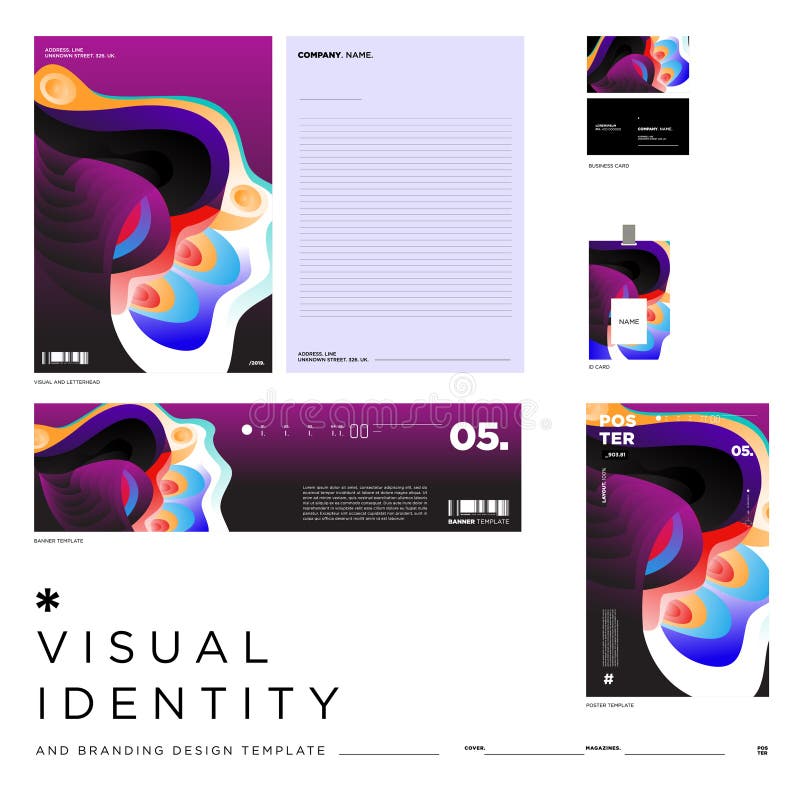 Vector Abstract Background Illustration Visual Identity Brand Template ...